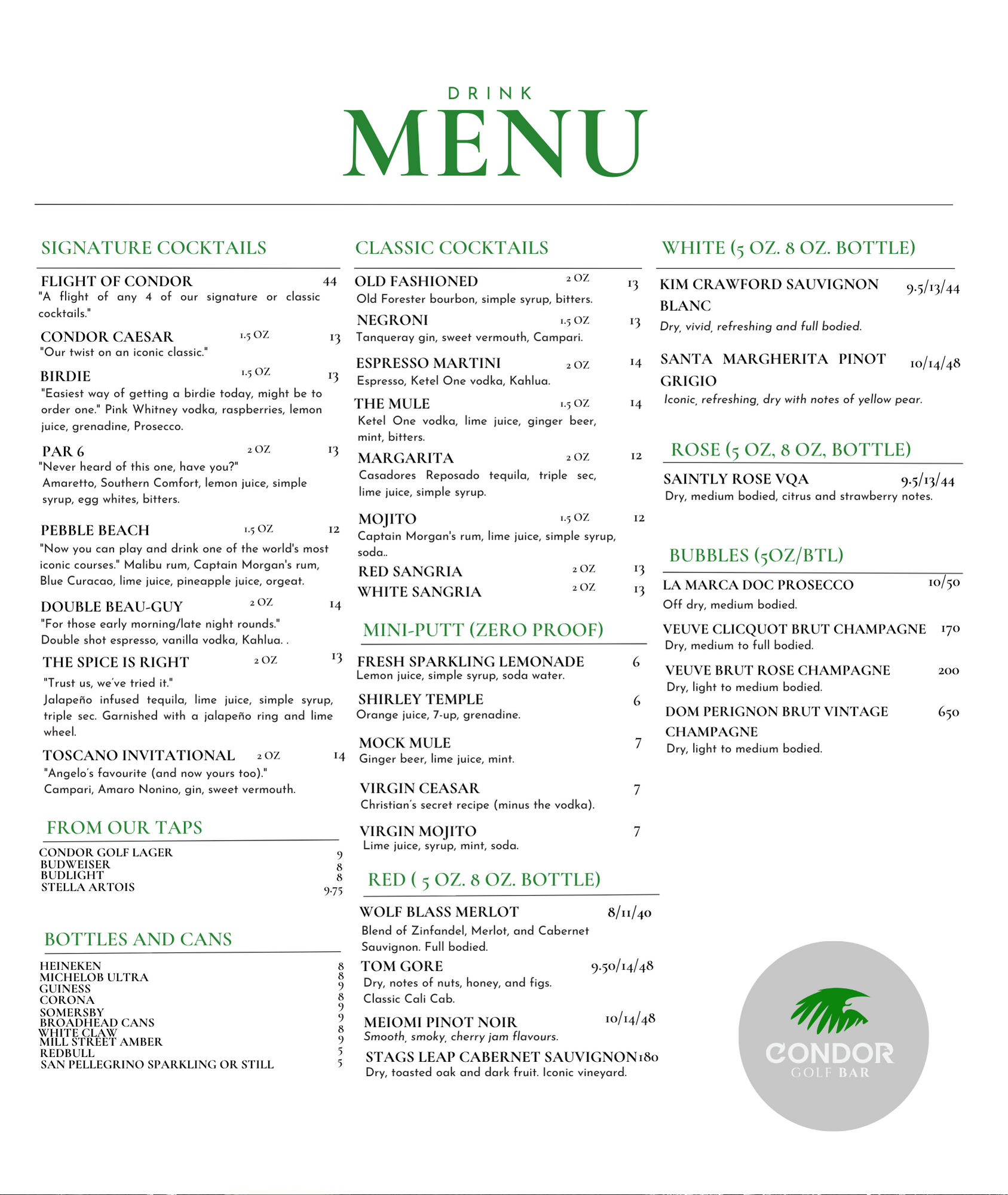 Condor Golf Bar | Ottawa Indoor Golf